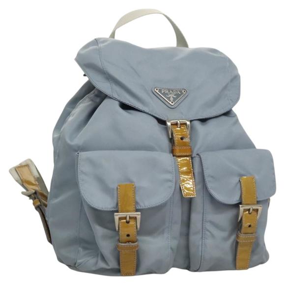Prada | Bags | Prada Backpack Nylon Light Blue Auth Ec964 | Poshmark